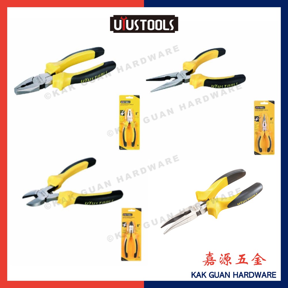 UYUSTOOLS COMBINATION, LONG NOSE & DIAGONIAL PLIERS / HARDWARE TOOLS ...