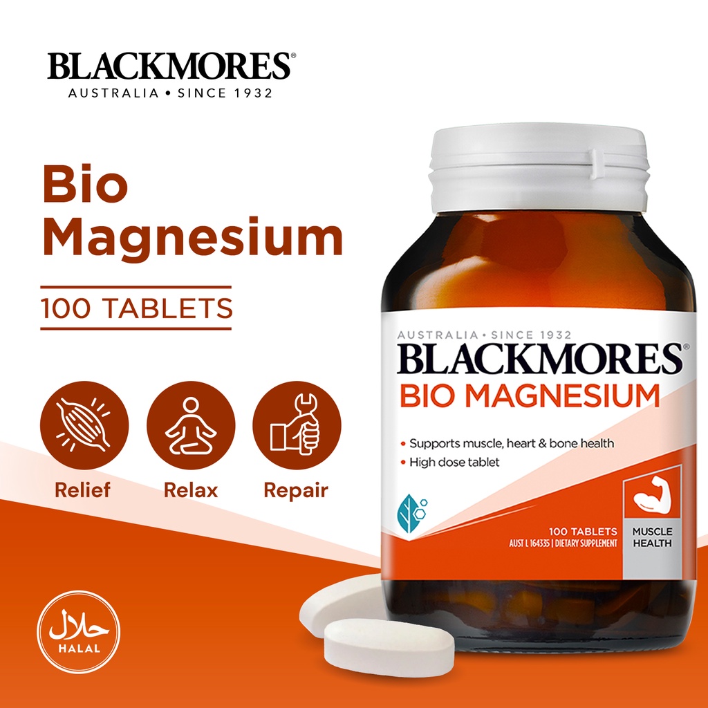 Blackmores Bio Magnesium 100 Tablets | Shopee Singapore