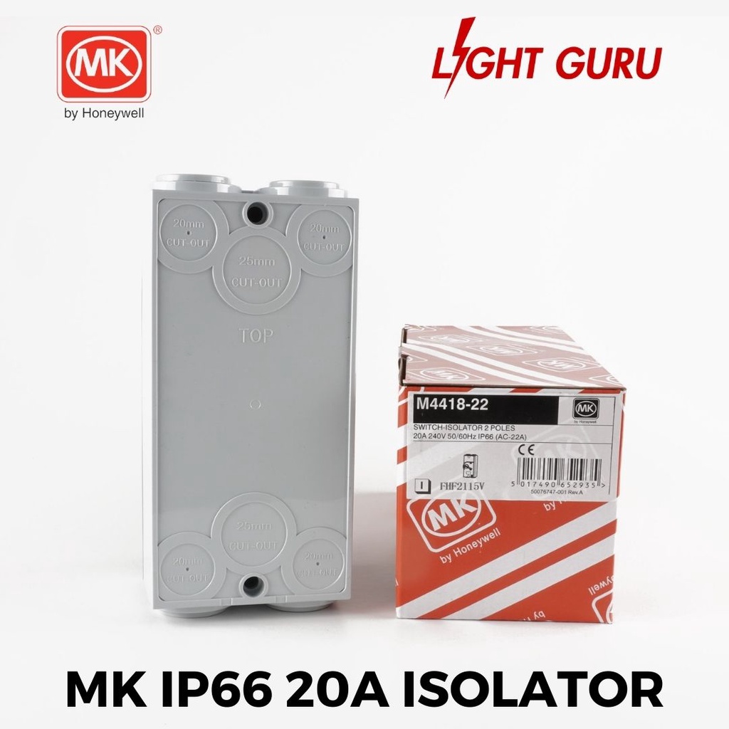 MK IP66 Isolators 20A / 32A / 45A | Shopee Singapore
