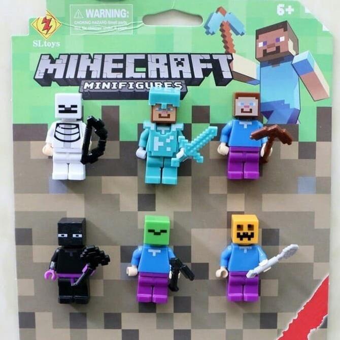 Minecraft Figure Set/Kids Minecraft Cake Topper | Shopee Singapore