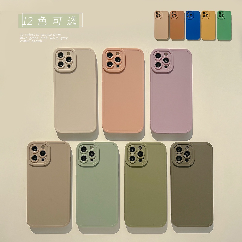 Matte 12 Styles Soft Silicone Ins Jane Phone Case For iPhone 15 14 13 ...