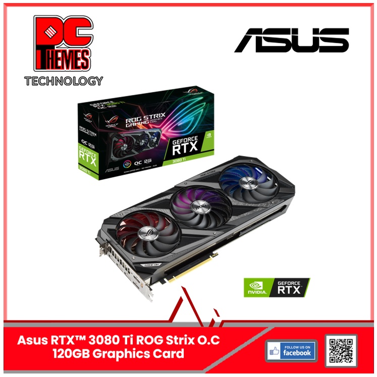 Asus RTX 3080 Ti ROG Strix O.C 12GB Graphics Card | Shopee Singapore
