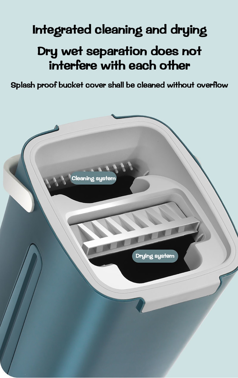 EASY MOP V2 - EASY Squeeze Dry Mop For All Types of Flooring - FAST ...