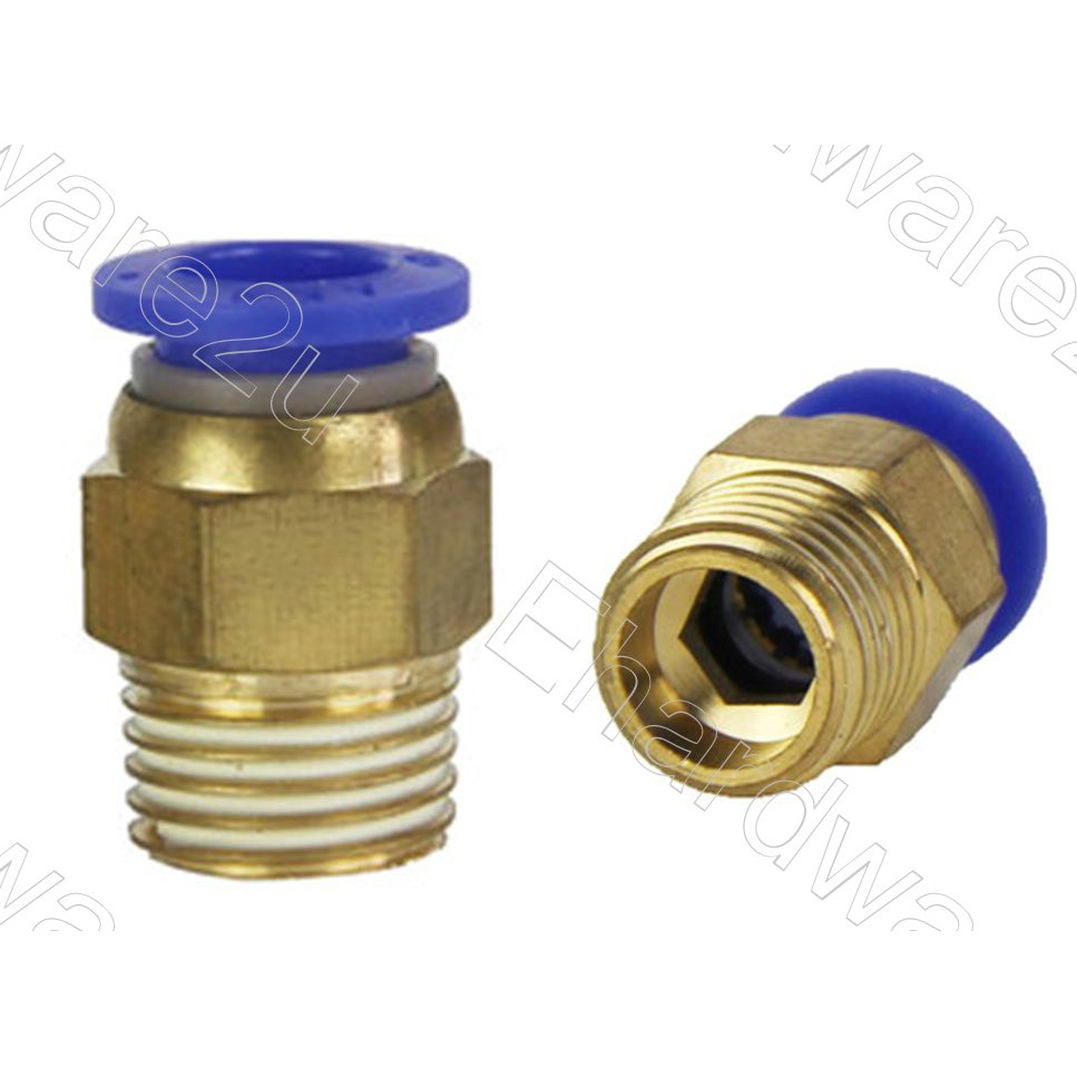Pneumatic Push-in Fitting - Male Connector (DQPC) | Shopee Singapore