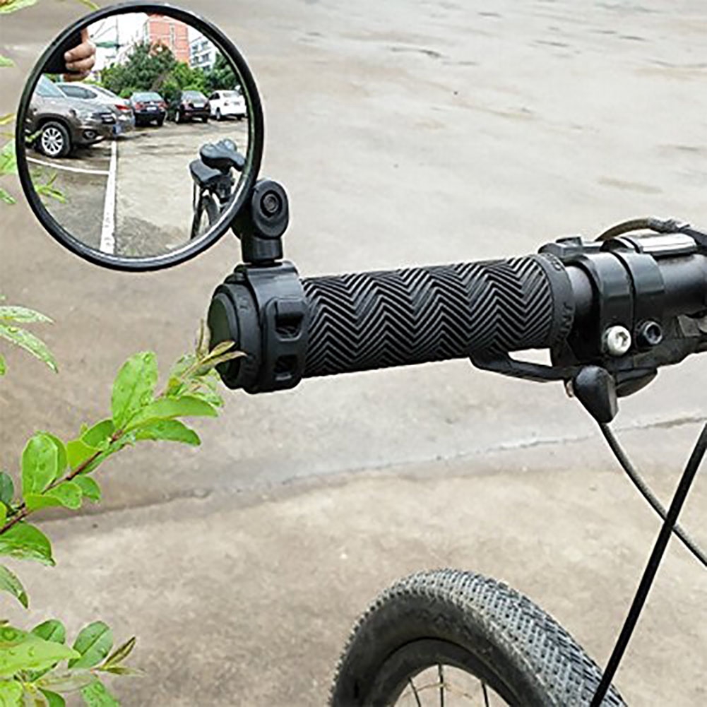 Universal 360 Rotate Adjustable Bicycle Rearview Handlebar Wide-angle ...