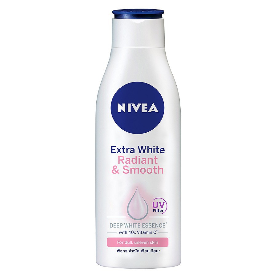 Nivea EXTRA WHITE RADIANT BODY LOTION & SMOOTH MADE IN THAILAND ...
