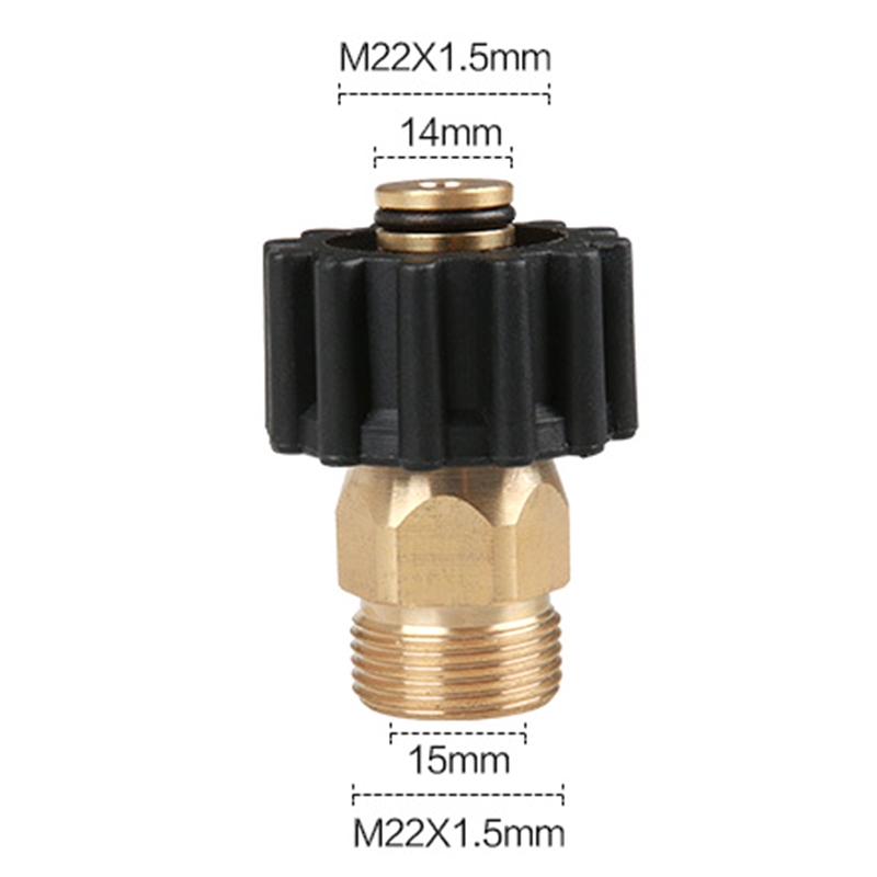 Female M22 , 14mm To Male M22 ,15mm Adapter Plug Connecter 360° Rotary ...