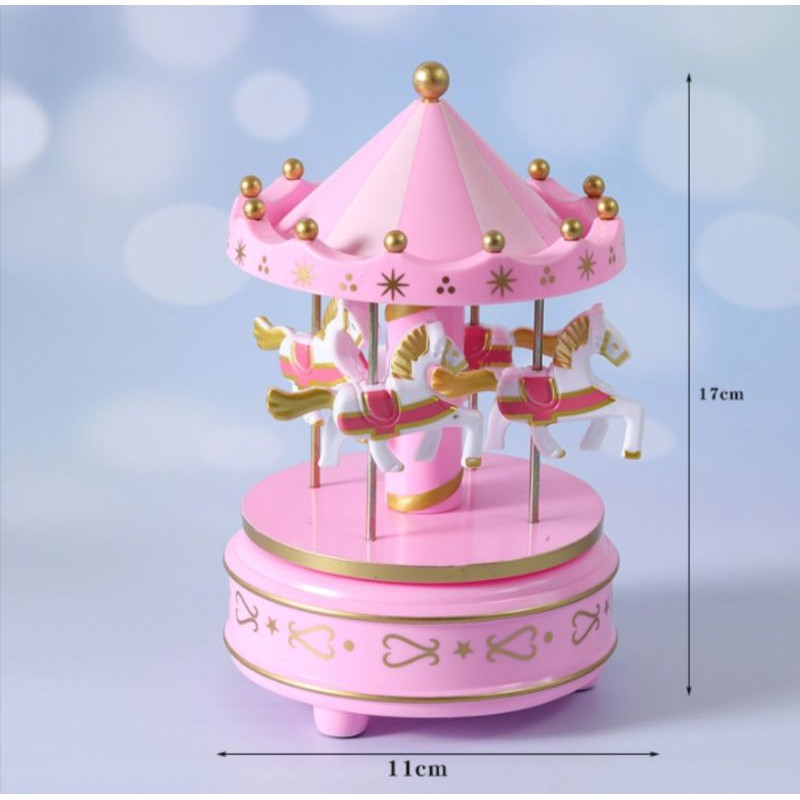 Music Box Cake Decoration Cake Topper 旋转木马音乐盒 | Shopee Singapore