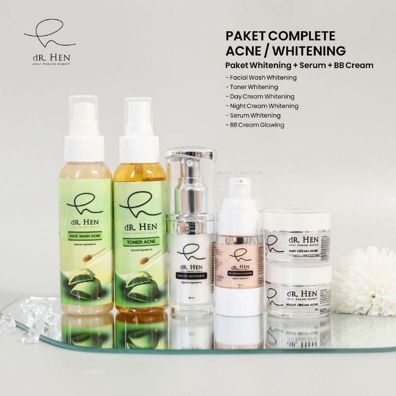 Dr Hen Complete Whitening Glowing Package Complete Original | Shopee ...