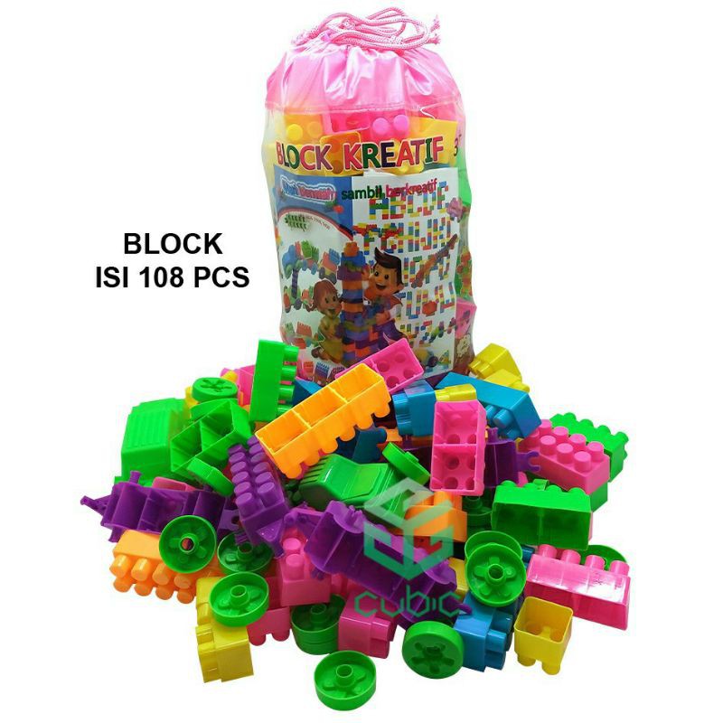 Large Lego Block Children's Toy contains 108 pcs | Shopee Singapore