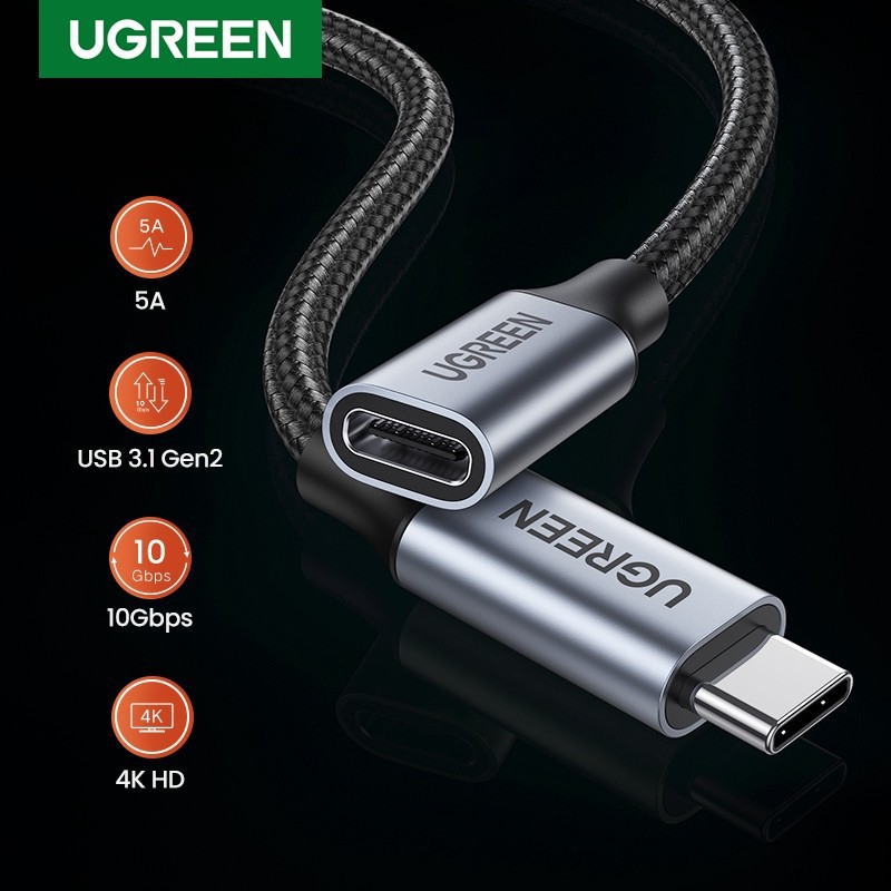Ugreen Original USB type C Extension Cable Gen 2 Male to Female 10Gbps ...