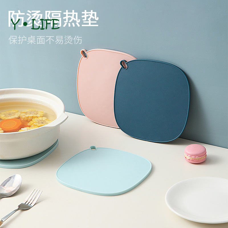 Y • LIFE Thick Heat Insulation Pad Coaster Table Anti-scald Pad ...