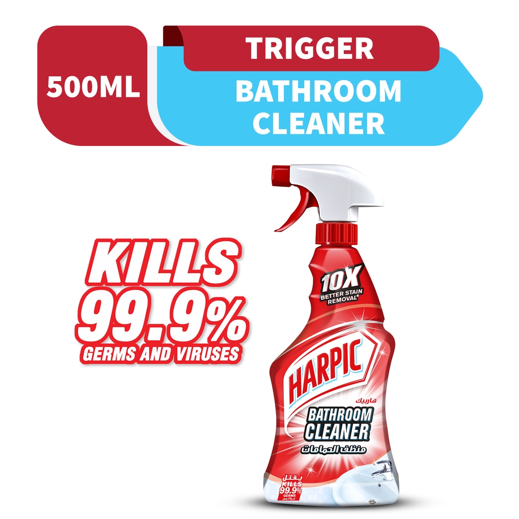 Harpic Toilet Bathroom Cleaner Trigger Spray 500ml | Shopee Singapore