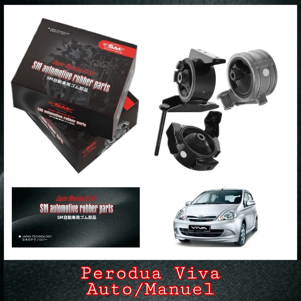 SM Engine Mounting Set - Perodua Viva 2007-2014 ( 1+1Year Warranty ...