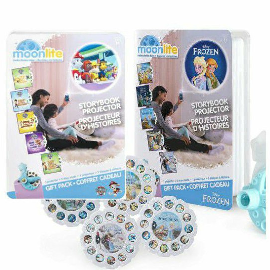 (Frozen/Paw Patrol/Disney) Moonlite Gift Pack with Storybook Projector - Frozen/Paw Patrol ...