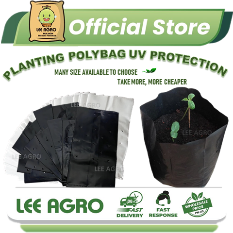 1kg Durable UV Polybag/Extra Thick Black/White Poly Bag(Tebal)Hitam ...