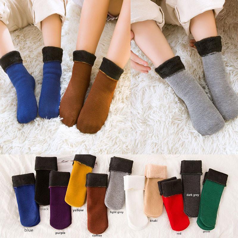 Ready Stock Winter Warm Thick Socks Kids Girl Boy Warm Velvet Children ...