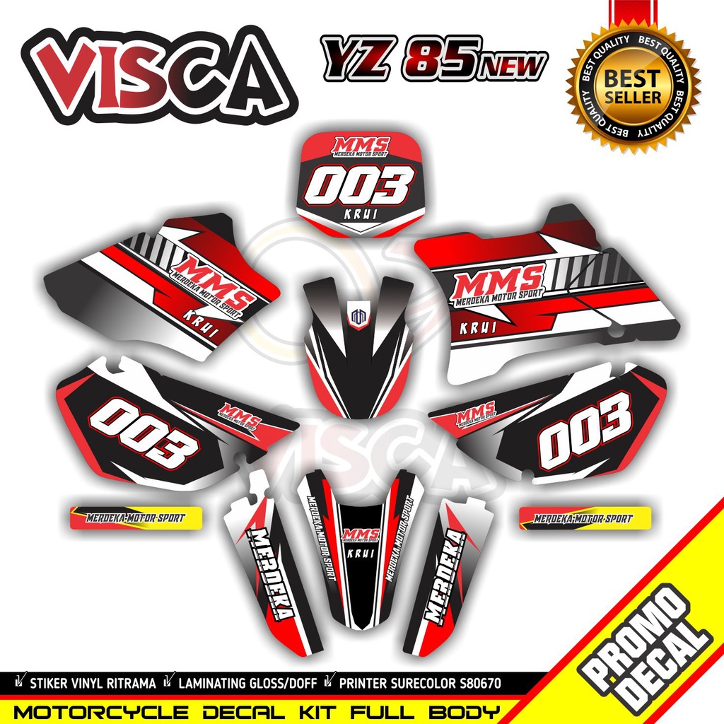 Decal Yz 85 New Variation Full Body Dekal Yz 85 New Variation Full Body Sticker Yz 85 New ...