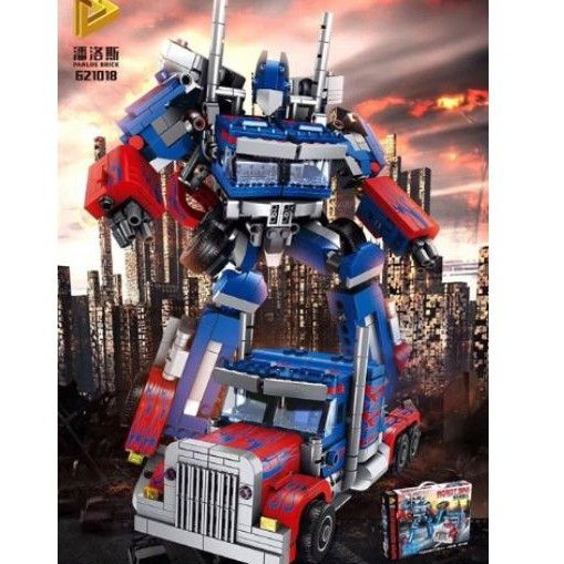 Panlos 621018 Transformer Optimus Prime 8-in-1 Robot brickset 833pcs ...