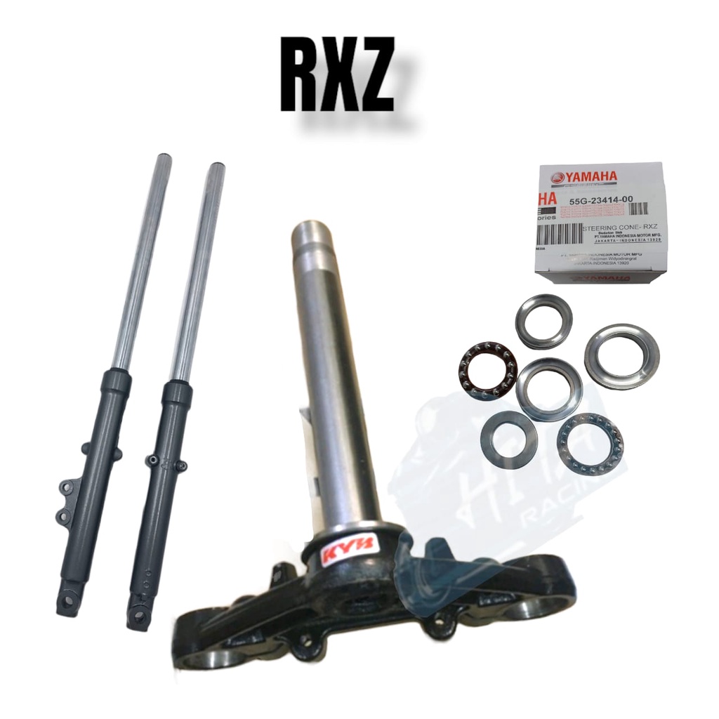 YAMAHA RXZ RXZ Catalyzer Steering Stem T Fork Under Bracket KYB & Front Fork Aclass ( COLOUR ...