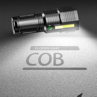 12 LED torch light rechargeable heavy duty Flashlight high power flash ...