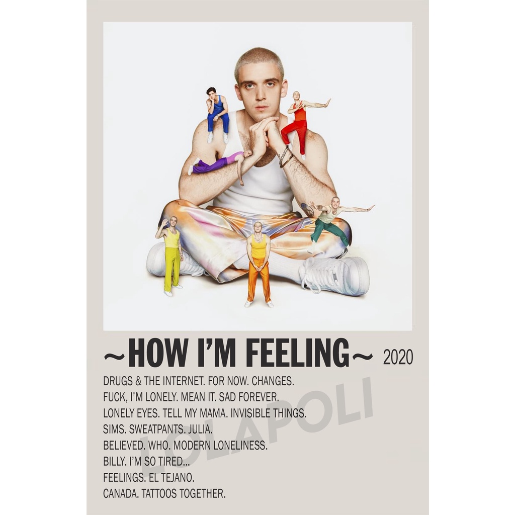 Album Cover Poster How I'm Feeling - Lauv | Shopee Singapore