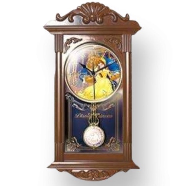 Disney Beauty and the beast Princess Bell Royal Clock Japan | Shopee ...