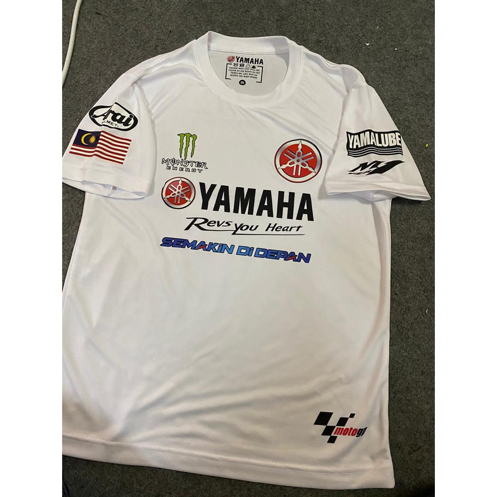 READY STOCK BAJU YAMAHA GP 2024 SHIRT - FREE POSTAGE | Shopee Singapore