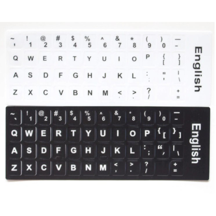 English US Layout Keyboard Stickers Standard Letter Non-transparent ...