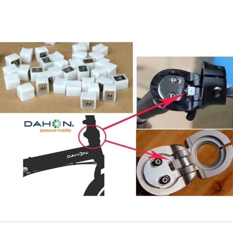 (Lock stock) Dahon head tube sliding block folding bike buckle sliding ...