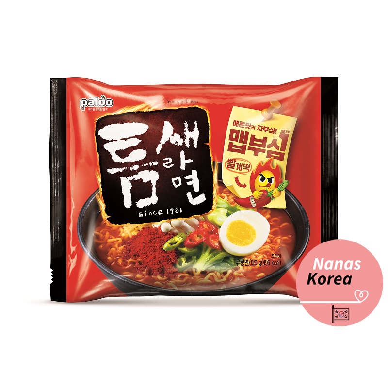 [Korean Ramen] Paldo Extra Spicy Ramen 120g (Teumsae Bbalgaedduck ...