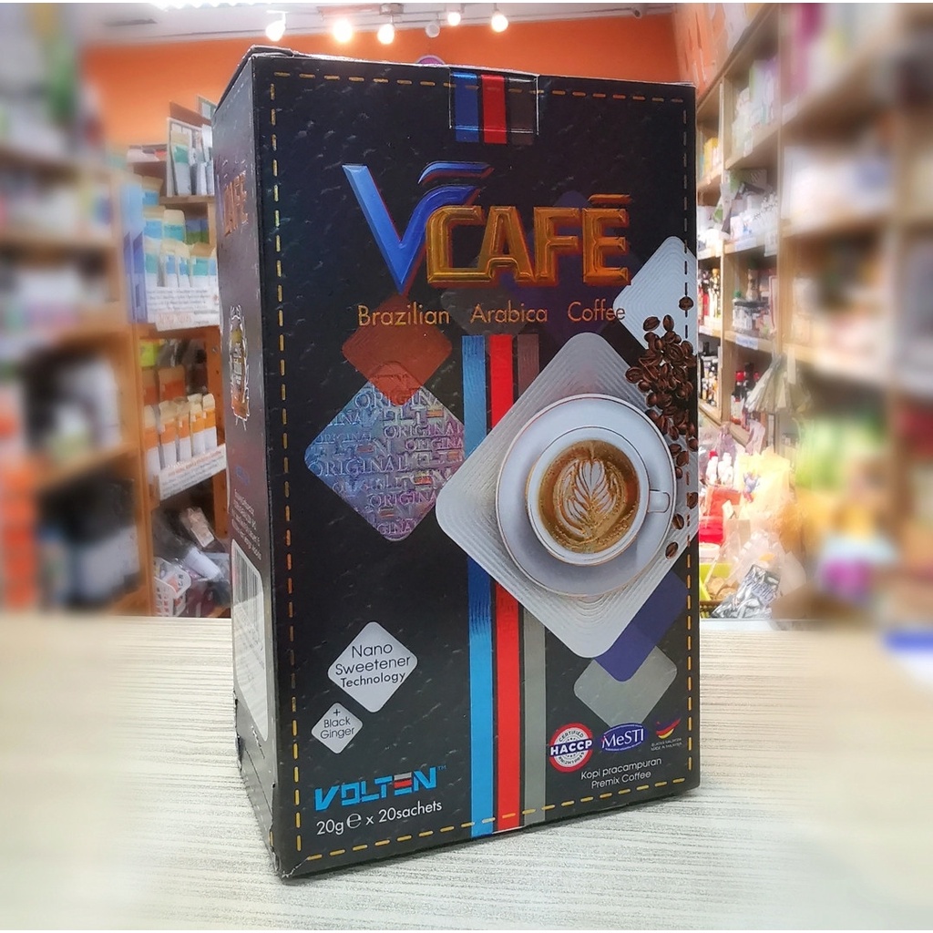 VOLTEN Halal VCafe Brazilian Arabica Coffee with Black Ginger ...