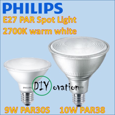 Philips Essential E27 LED PAR30S PAR38 2700K (Warm White) Spot Light ...