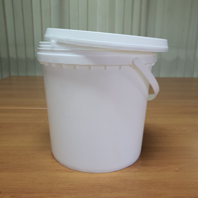 PUTIH (New) 4 Liter Plastic Bucket/4 Liter Pail (4.5KG) For Paint/Food ...