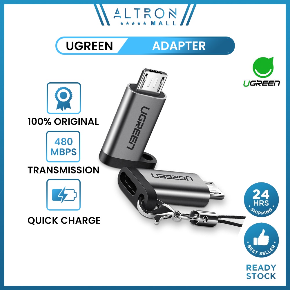 UGREEN USB C Type C Type-C Female to Micro USB Male Cable Adapter with ...