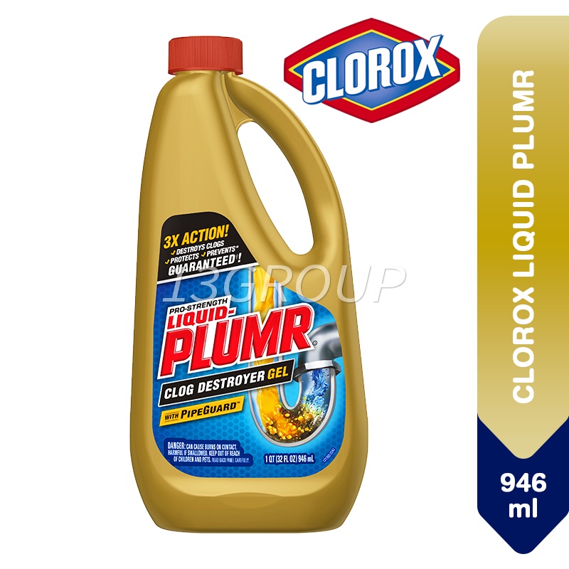 Clorox Liquid Plumr Pro Strength Clog Destroyer, 946ml | Shopee Singapore