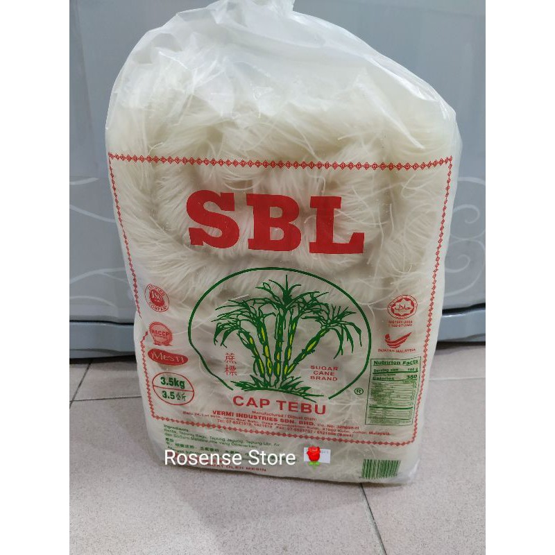 3.5kg Bee hoon Sugar Cane Brand Bihun Cap Tebu Nice Perfect Delicious ...