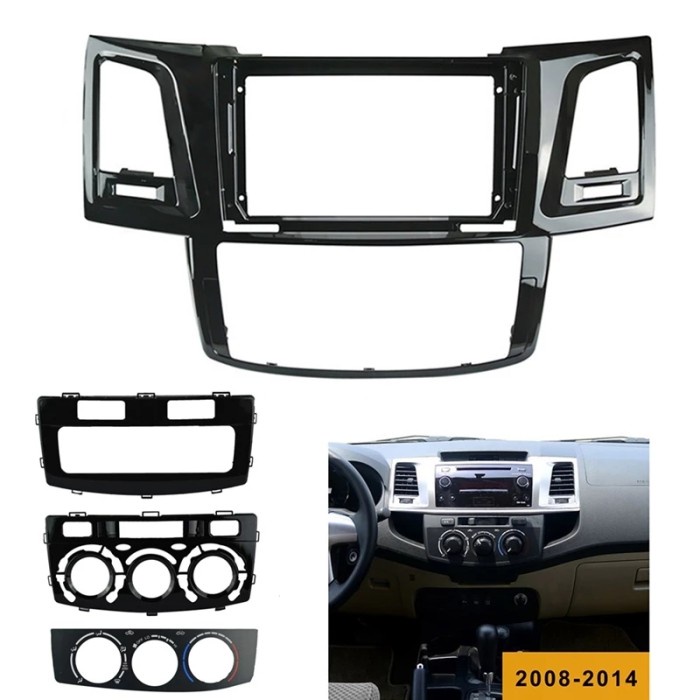 9 inch Android Car Radio Panel Frame Fortuner Toyota | Shopee Singapore