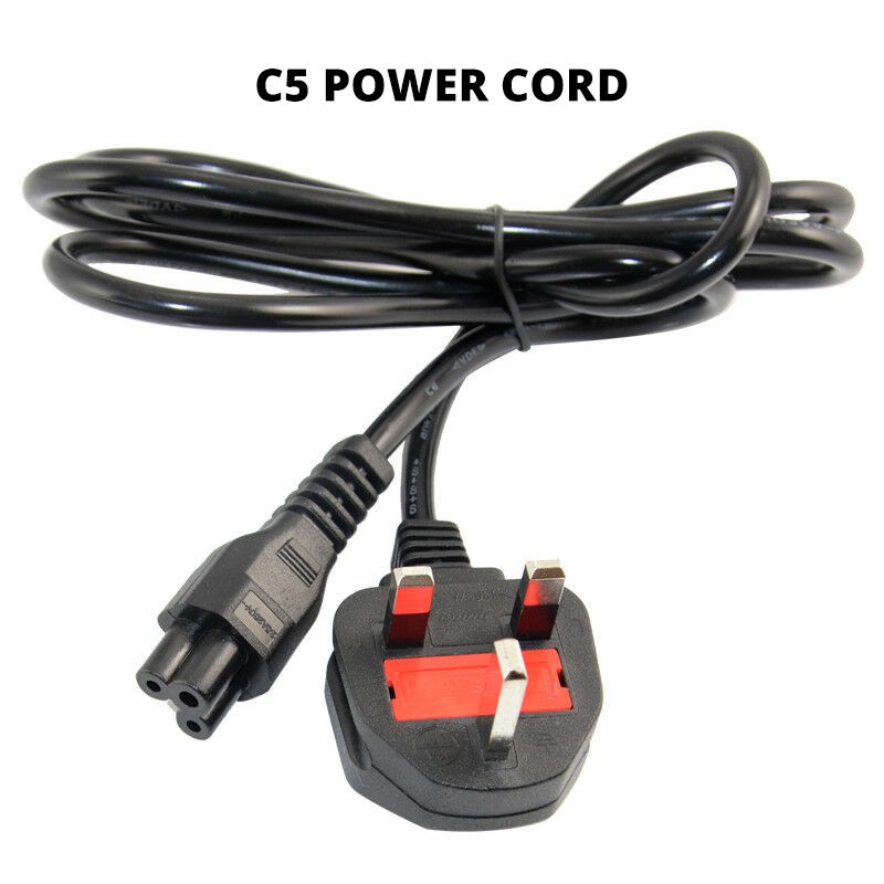 ★Premium★ COMPUTER/LAPTOP Cable POWER CORD 1.8m/3 Meter C5/cloverleaf coupler/Mickey Mouse cable ...