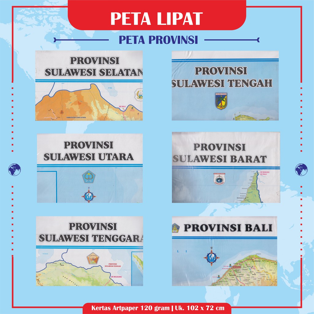 Province Map: South Sulawesi Province Map Middle Sulawesi Province Map ...