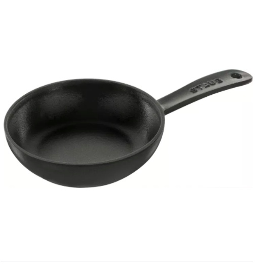 STAUB Mini Frying Pan with Cast Iron Handle, 16 cm, Black | Shopee ...