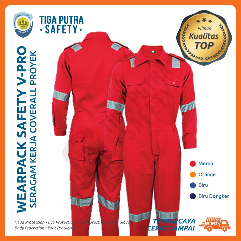 Wearpack Safety Coverall / V-Pro Project Overalls Work Uniform | Shopee ...