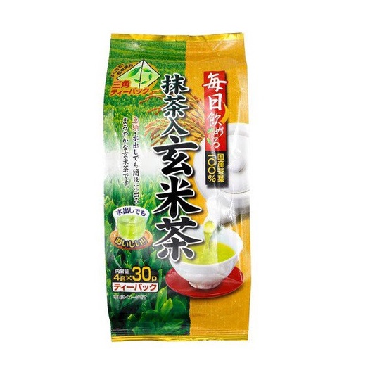 Surugaen Maccha iri Genmaicha Tetra Tea Bag 4g *30's | Japan Roasted ...