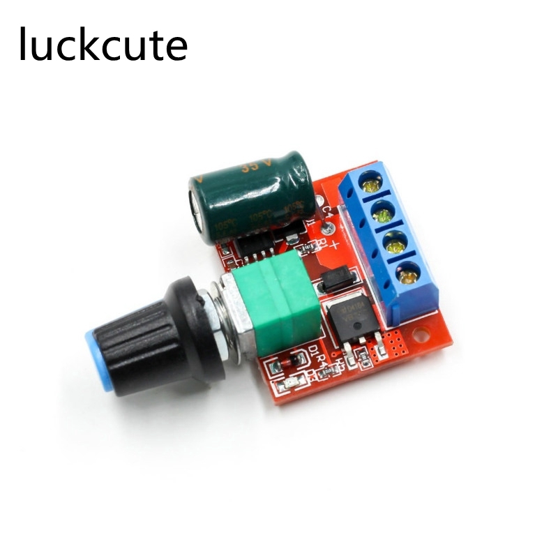 Mini 5A 90W PWM DC Motor Speed Controller Module DC-DC 4.5V-35V ...