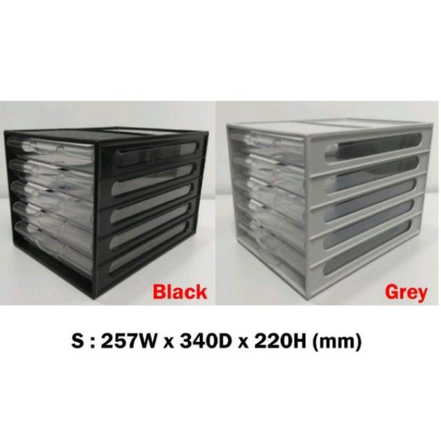 5 Tiers Document Drawer / A4 Paper Drawer / Stationery / Plastic Drawer ...