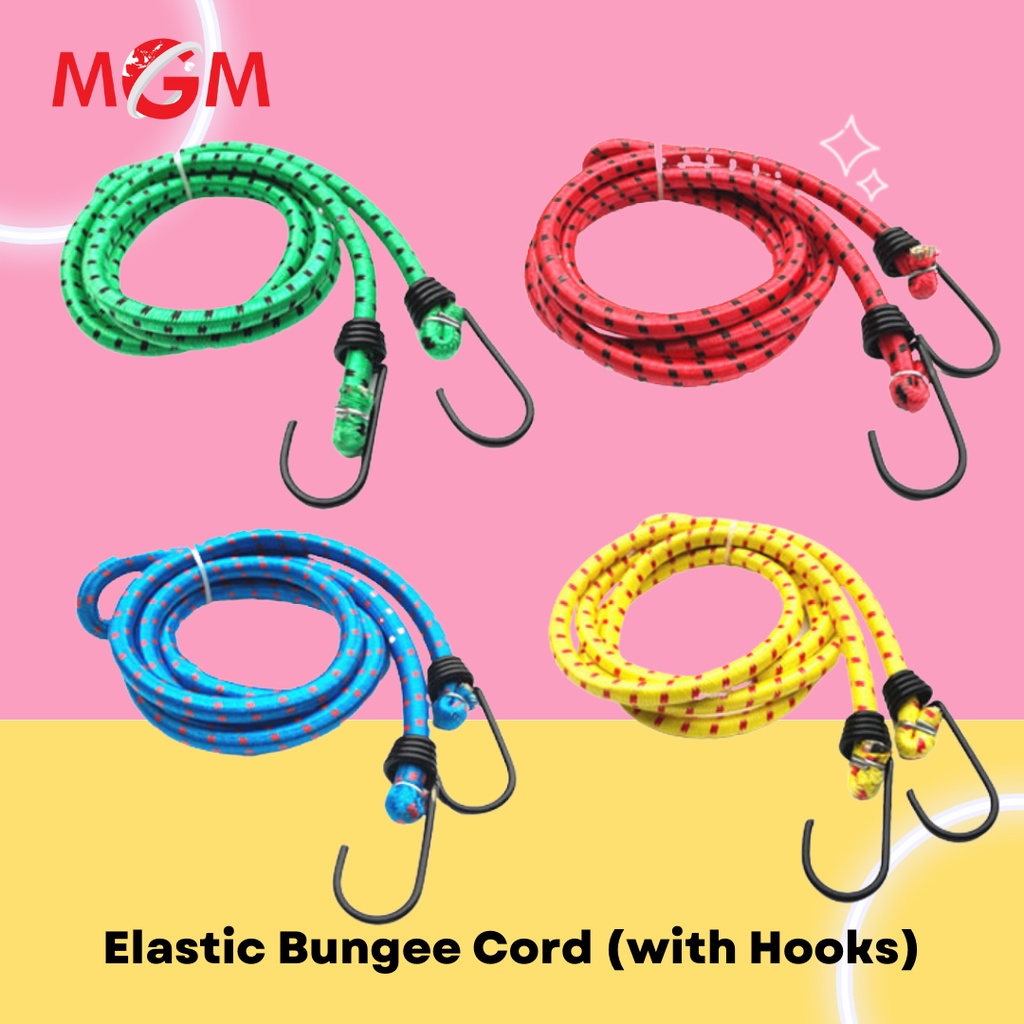 MGM Elastic Bungee Cord Strap (with Hook) - Rope for Motorcycle ...