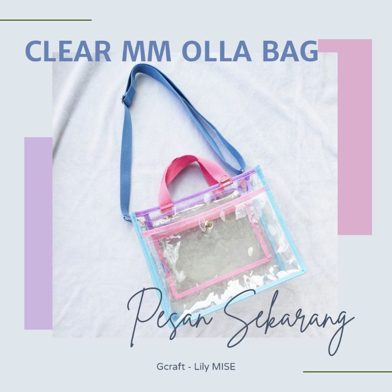 Clear MM olla bag - Transparent bag - Mica bag - Mica sling bag - pvc ...