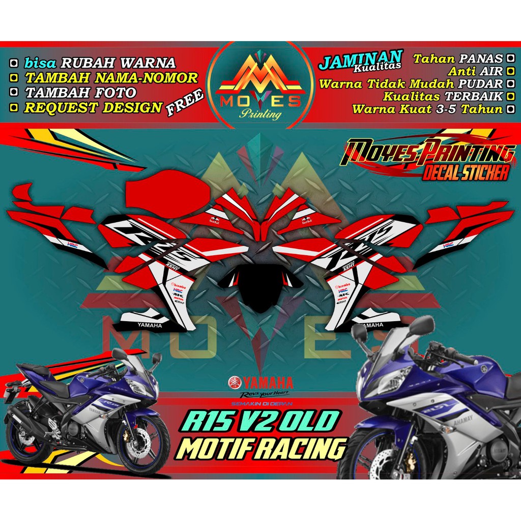 R15 V2 Old Decal R15 V2 Fullbody Motorcycle Sticker Decal | Shopee ...