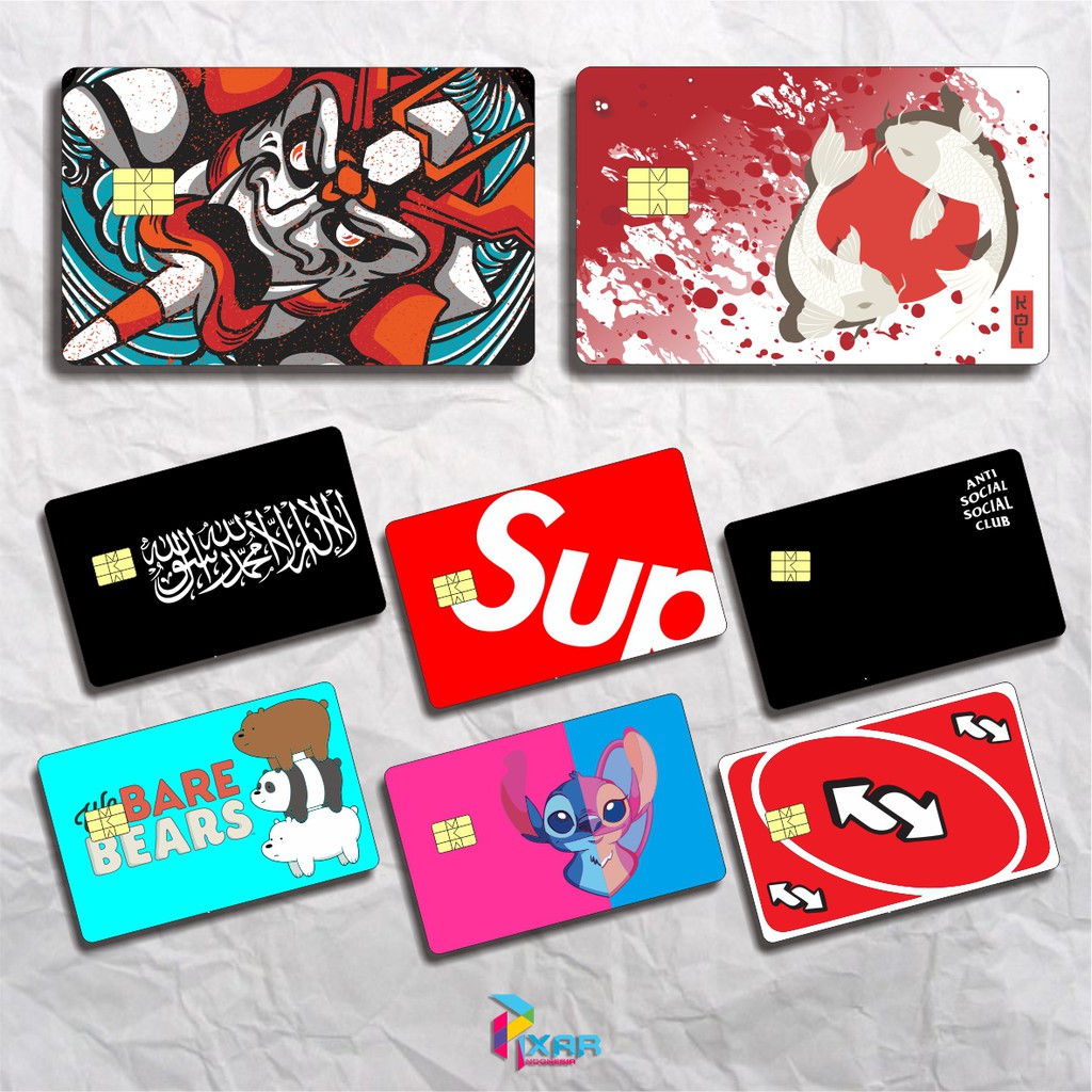 Atm SIM KTP E-MONEY CARD Protective STICKER SKIN CARD STICKER Variant ...