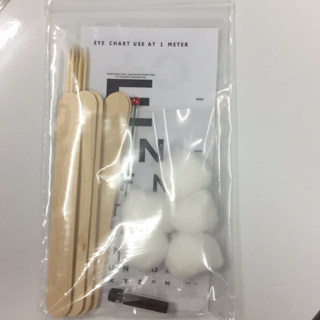 Neurokit . CNS kit with laminated Snellen eye chart. Neurological ...